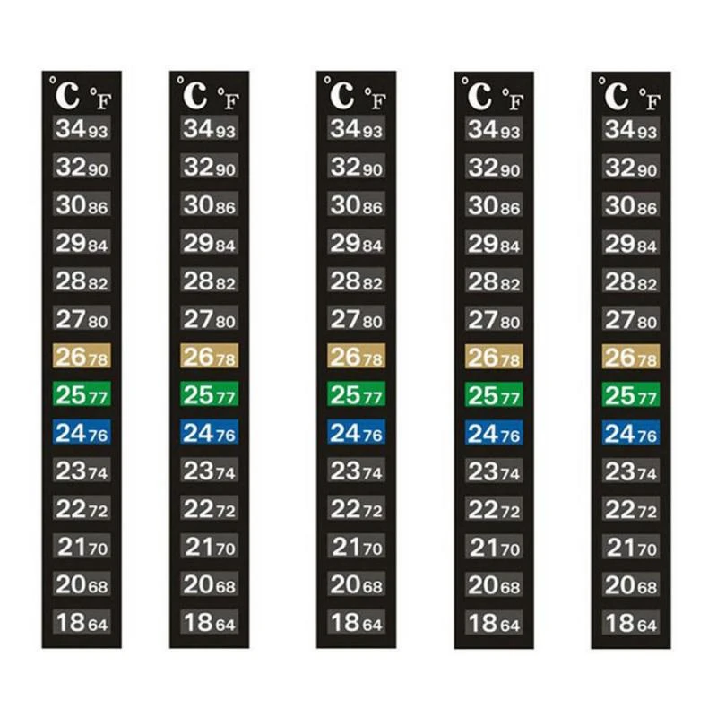 1/3/5PCs Stick-on Digital Aquarium Fish Tank Fridge Thermometer Sticker ...