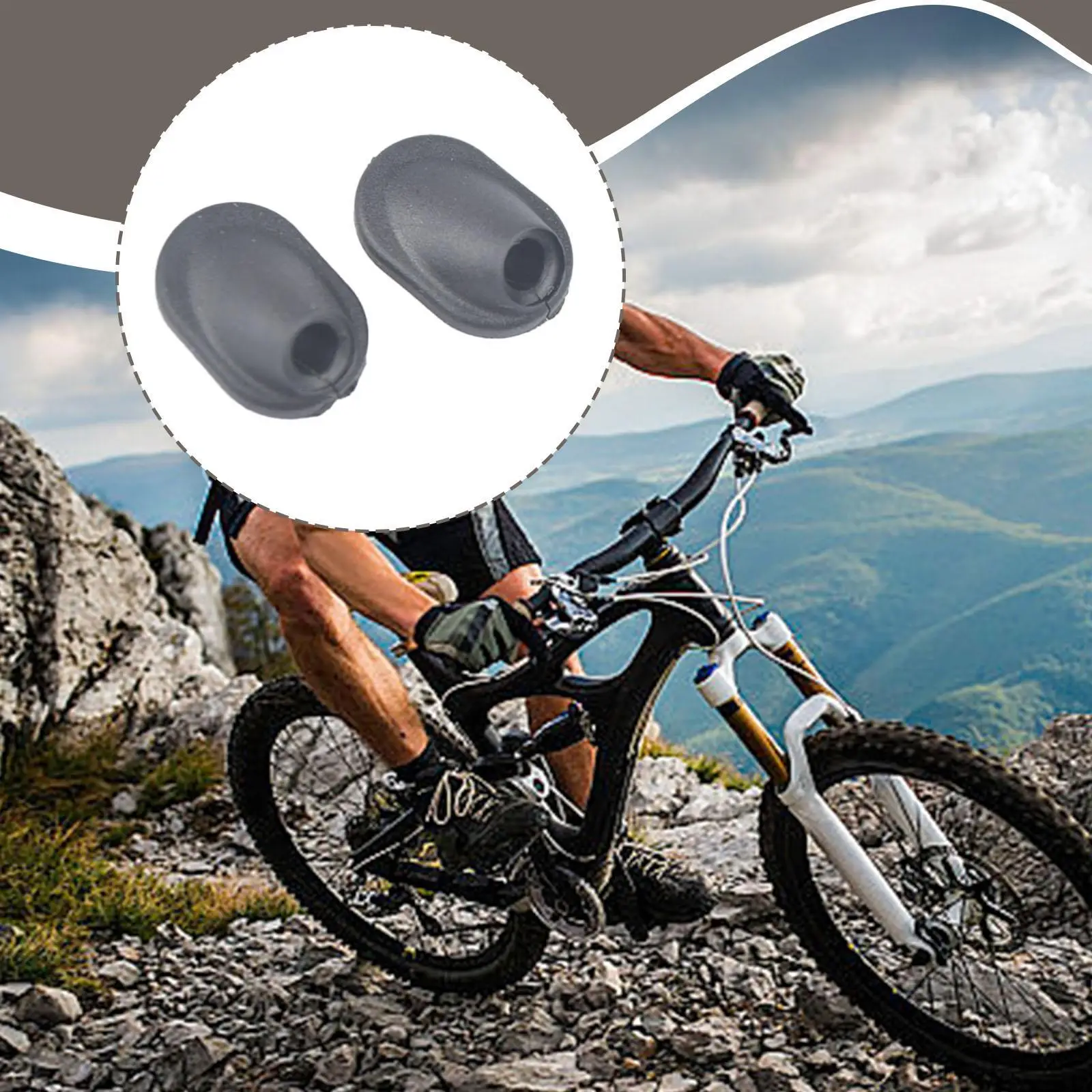 Bike Brake Cable Grommets Black Rubber Frame Plugs Internal Routing Kit ...