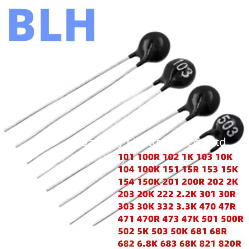 20pcs Thermistor Resistor NTC MF11 301 30R 303 30K 332 3.3K 470 47R 471 470R 473 47K 501 500R ...