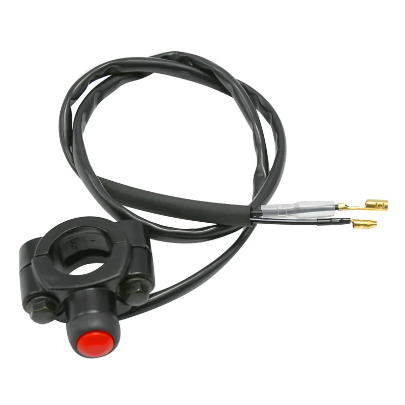 Motorcycle-Engine-Stop-Start-Kill-Switch-Button-CNC-Rotating-Bar-Clamp ...