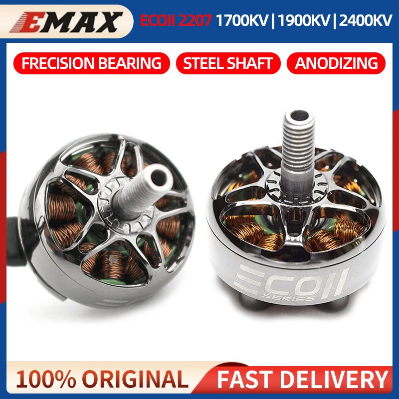 1/2/4PCS EMAX ECO II 2207 Brushless Motor 1700KV/1900KV/2400KV 3-6S ...