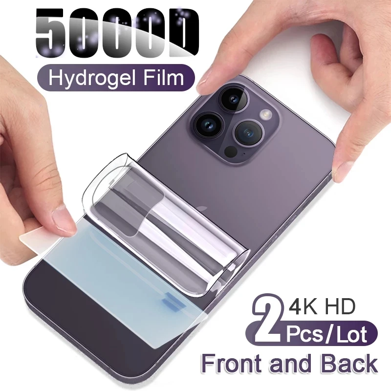 Hydrogel-Film-for-IPhone-13-14-Pro-Max-12-Mini-Screen-Protector-for ...