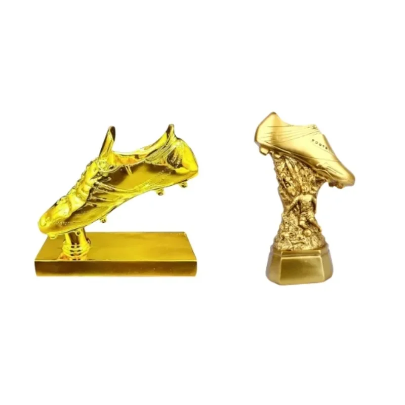 Football Golden Sneakers Trophy Excellent Player Award Resin Crafts ...