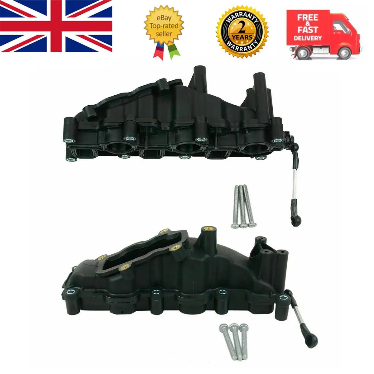 AP01-2x-Air-Intake-Manifolds-For-VW-Phaeton-Touareg-Audi-A4-A6-A8-Q7-2 ...