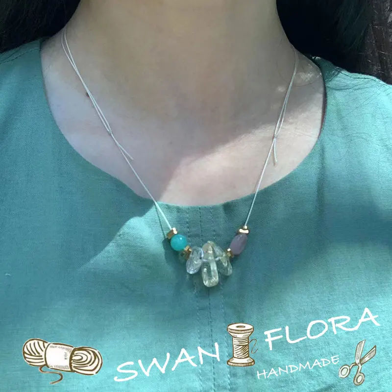 Natural-Citrine-Pendant-Necklace-Gemstone-Women-High-Quality-Jewelry ...