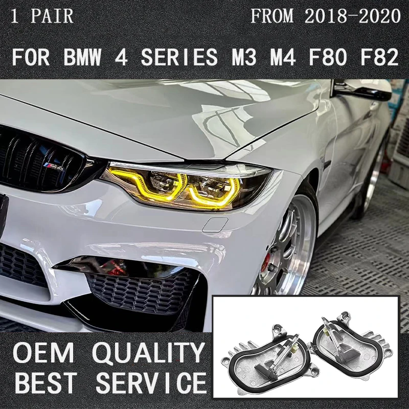 NEW-Yellow-Daytime-Running-Light-For-2018-2020-BMW-M3-M4-F80-F32-F36 ...