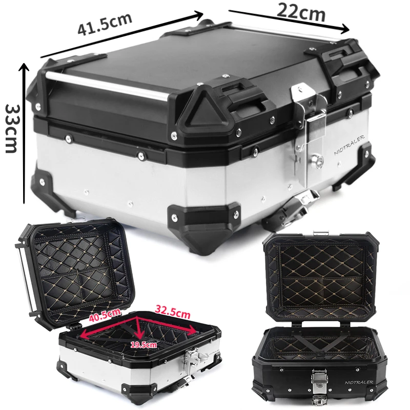 28L-Universal-Tail-Box-Luggage-Case-Motorcycle-Rear-Top-Tool-Box-Quick ...
