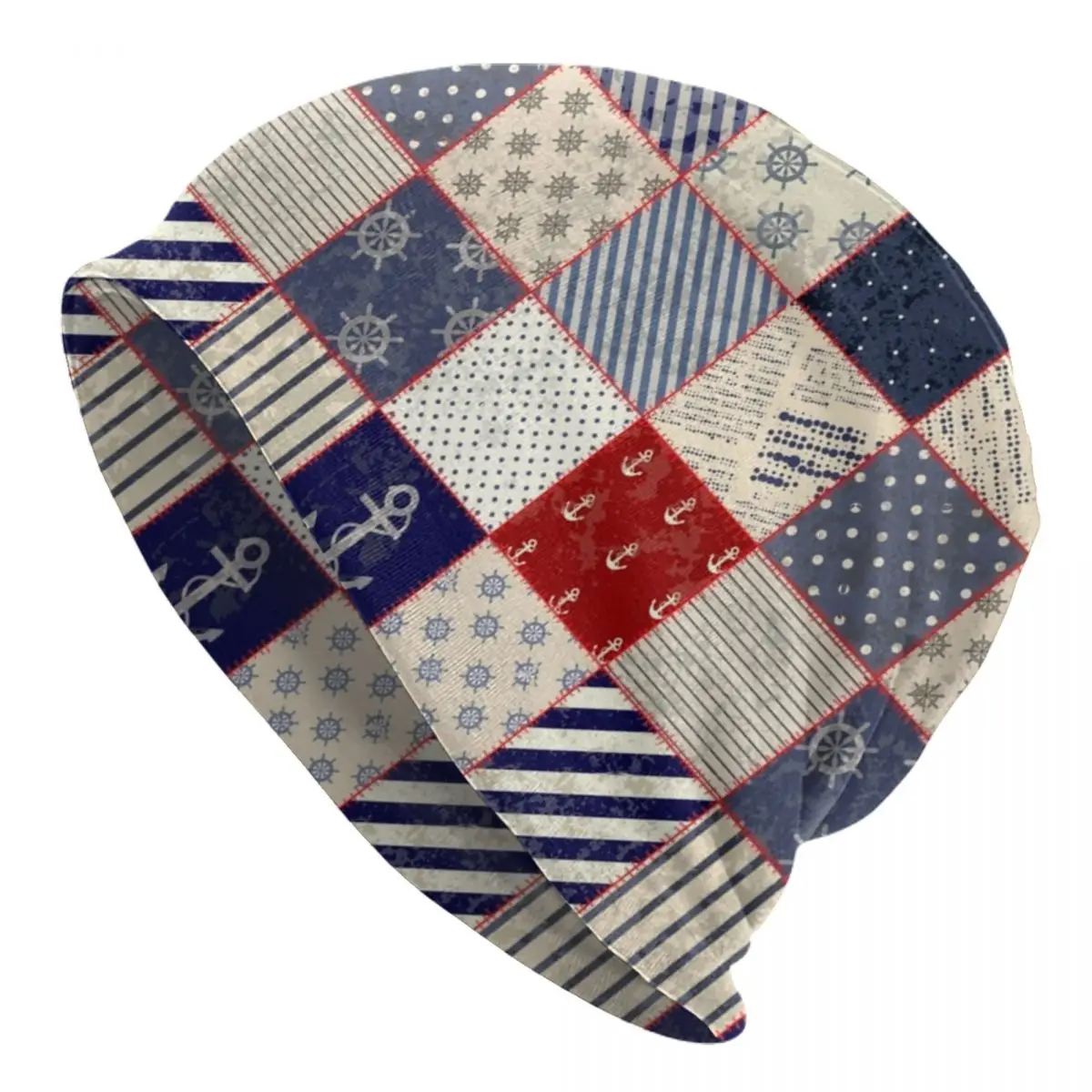 Patchwork-In-Nautical-Style-Skullies-Beanies-Hat-Cool-Unisex-Street ...