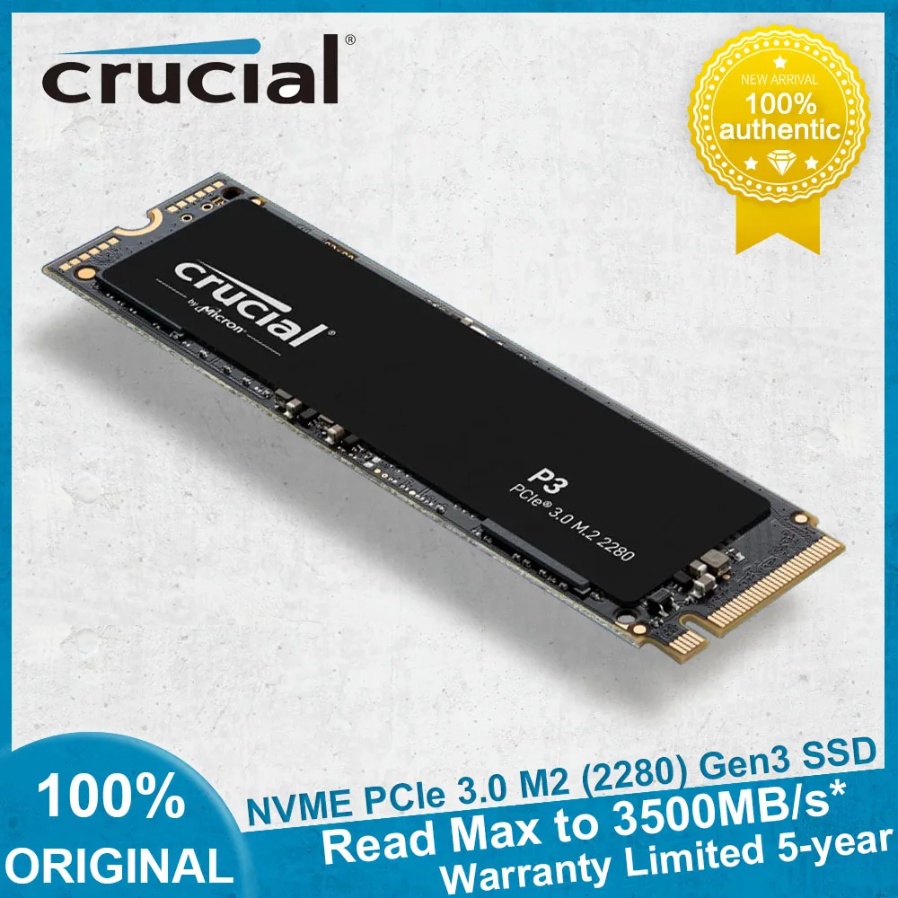 Crucial-P3-500GB-1TB-2TB-4TB-Internal-SSD-PCIe-Gen3-3D-NAND-NVMe-M-2 ...