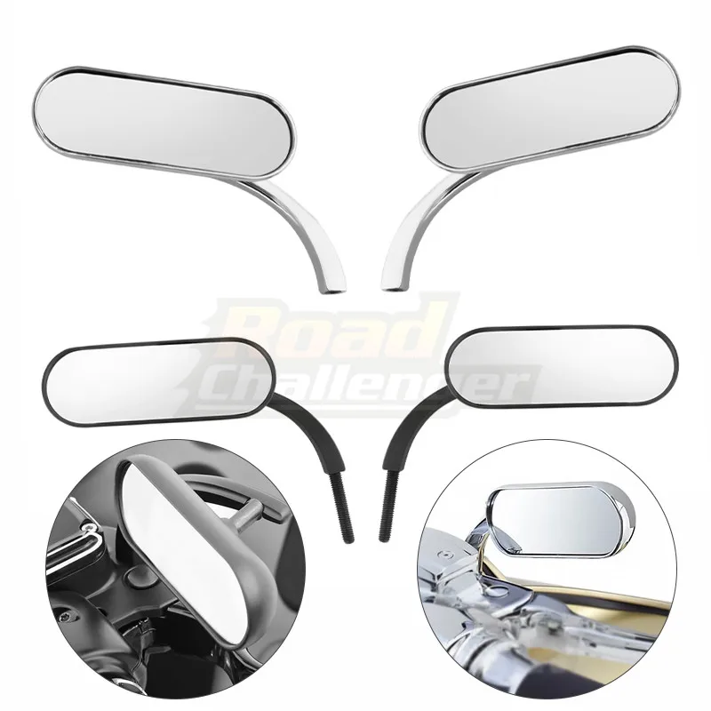 Adjustable-Motorcycle-Rearview-Side-Rear-View-Mirror-For-Harley-Touring ...