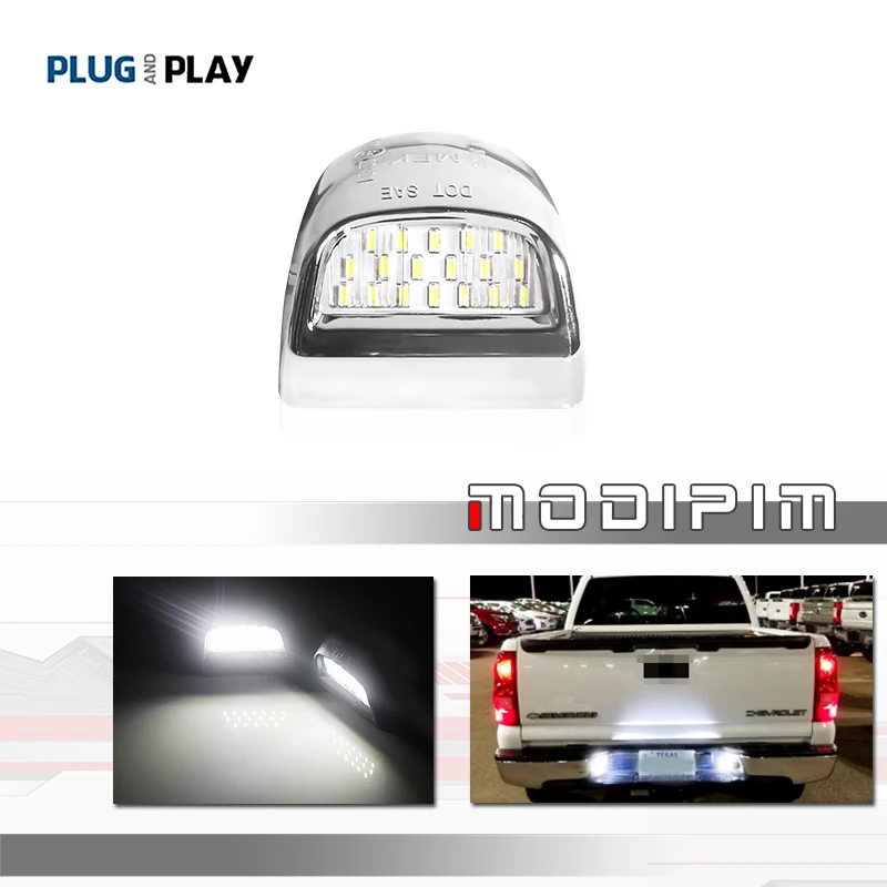 1PC White LED License Plate Light For Cadillac Escalade, For Chevy ...