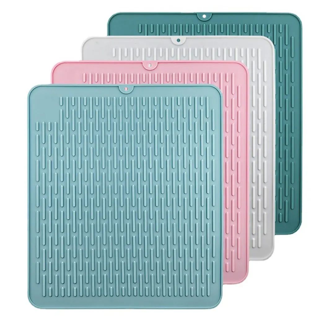 Hot ! Kitchen Silicone Heat Resistant Table Mat Non slip Pot Pan Holder ...