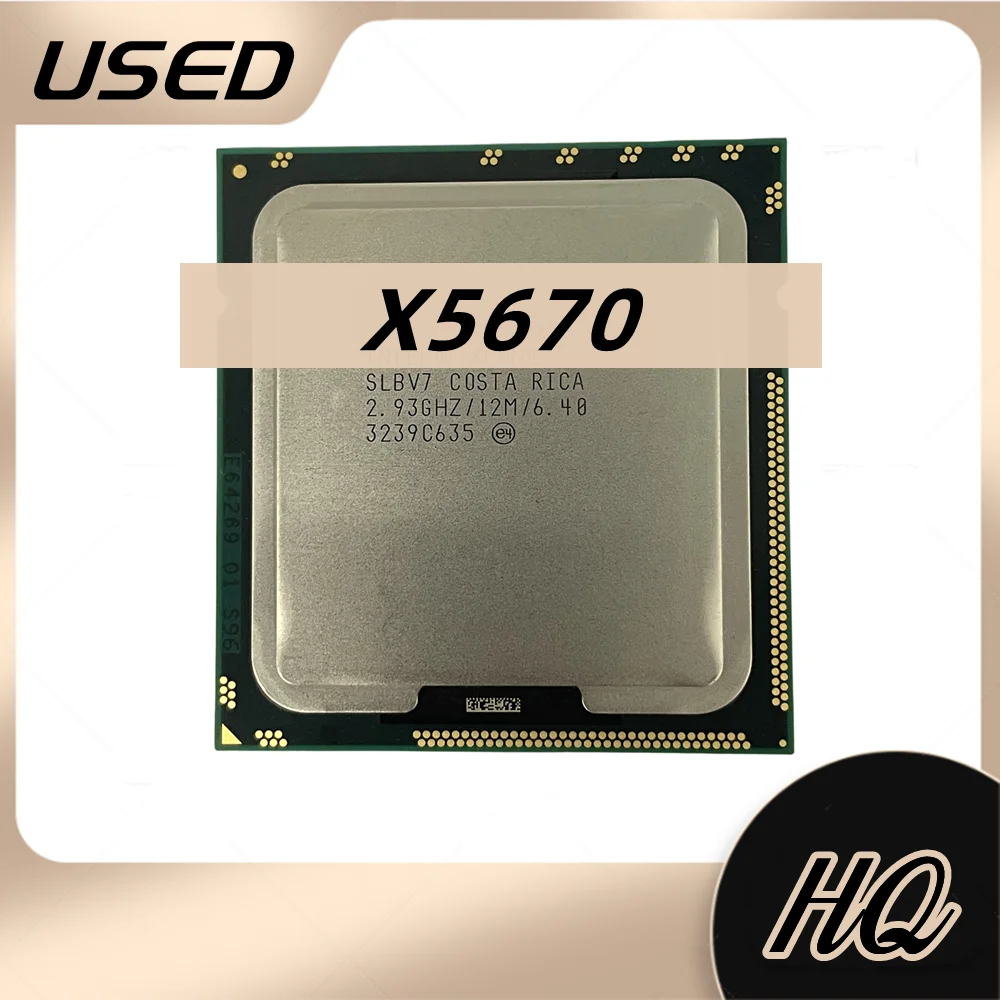Xeon X5670 2.933 GHz SLBV7 Six-Core Twelve-Thread 12M 95W LGA 1366 ...