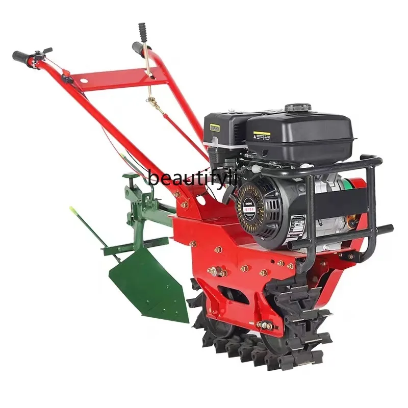 8-Horsepower-Diesel-Water-Cooled-Track-Mini-Tiller-Small-Plough ...