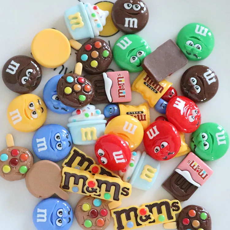 Pack of 10 Candy Beans Fridge Magnet Decorated Candy Photo Magnet - Spargut