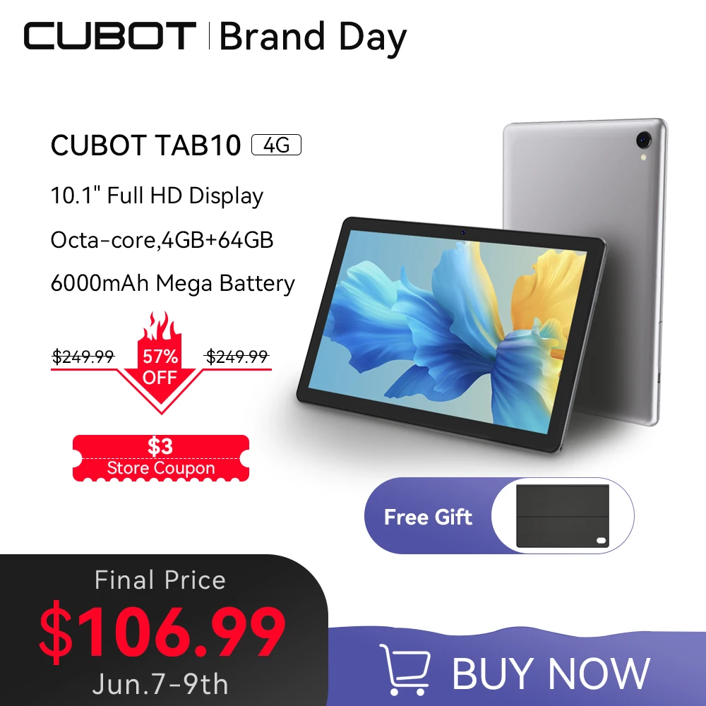 Cubot TAB 10, Tablet Android 11, Octa core, tablet 10 polegadas FHD ...