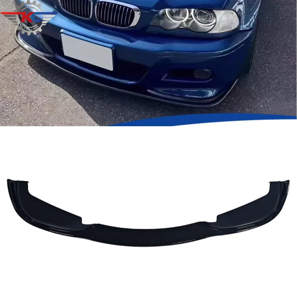 Glossy Black Front Bumper Lip For BMW 3 Series E46 M Sport 1998-2005 ...