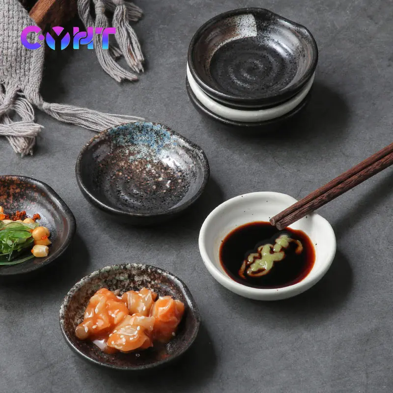 3-Inchs-Retro-Ceramic-Dishes-Circular-Household-Seasoning-Dish-Japanese ...