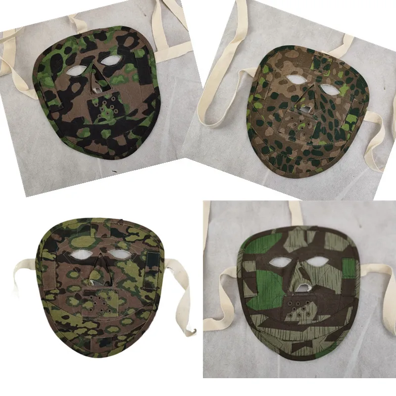German Style DOT44 Pea/Acorn Camouflage Mask Face Mask WW2 Game Outdoor ...