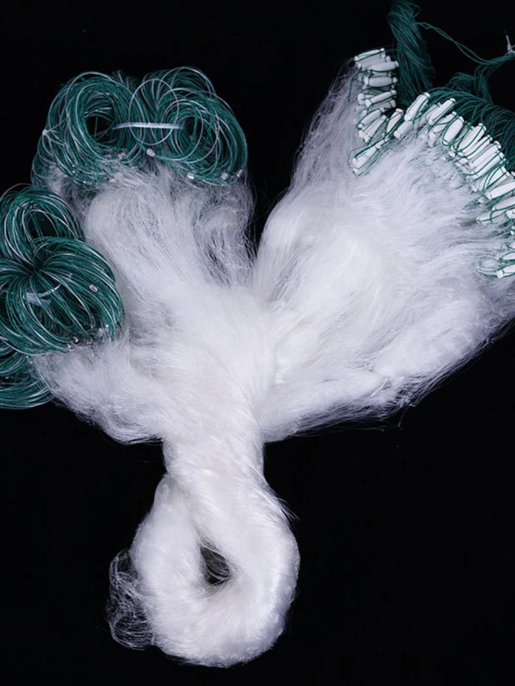 Fishing-Net-Single-Mesh-Nylon-Durable-Float-Trap-Fish-Gillnet-With ...