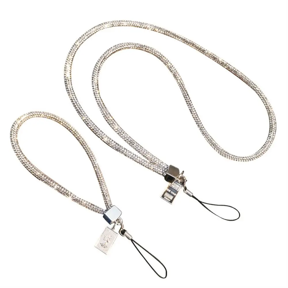 Full-Diamond-Rhinestone-Phone-Lanyard-Diamond-Pendant-Wrist-Chain ...