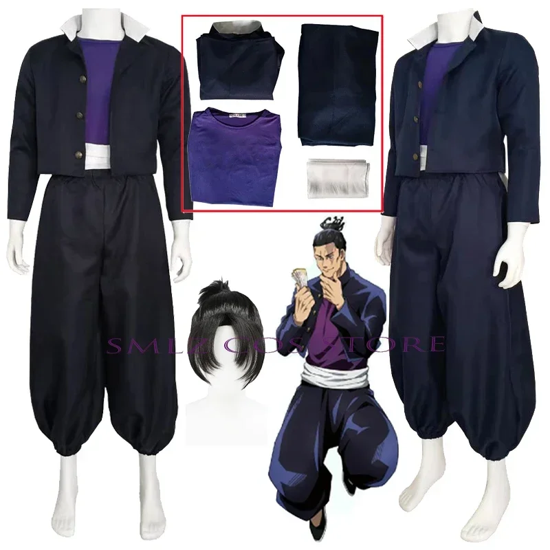 Todo-Aoi-Cosplay-Anime-Jujutsu-Kaisen-Costume-Wig-Man-Black-Coat-Top ...