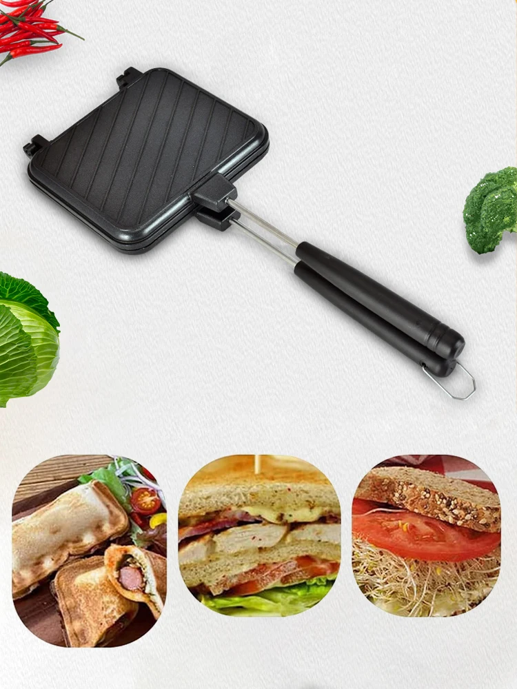 Gas-Non-Stick-Sandwich-Maker-Iron-Bread-Toast-Breakfast-Machine-Waffle ...
