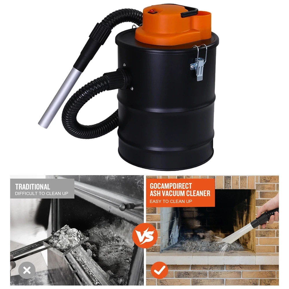 Fireplace Ash Vacuum Cleaner Portable Handheld Suitable for Fireplaces ...