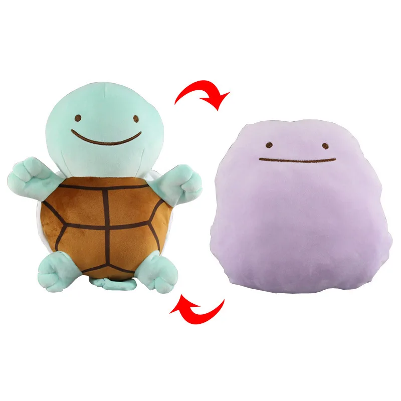 20cm Pokemon Anime Dolls Reversible Pillow Cushion Ditto Transform ...