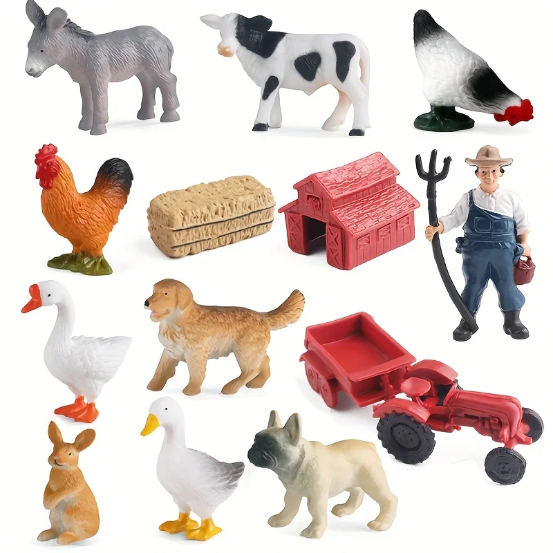 Oenux-Farm-Animals-Action-Figures-Set-para-Crian-as-S-rie-de-Fazenda ...