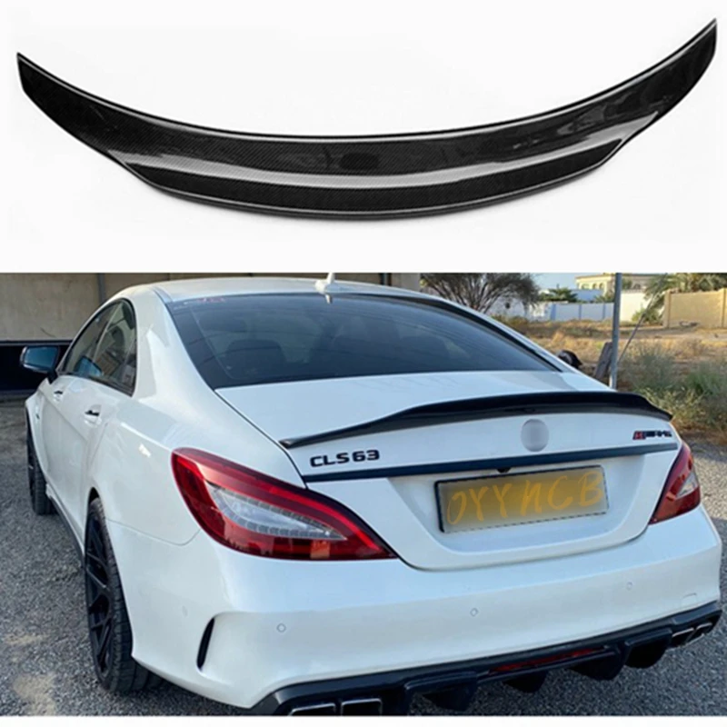 For-Mercedes-Benz-CLS-W218-R-PSM-GT-AMG-Style-Carbon-Fiber-Rear-Spoiler ...