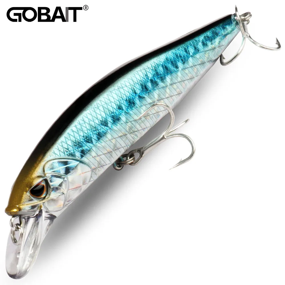 Minnow Sinking 19g Floating 15g Fishing Lure HardBait Treble Hooks ...
