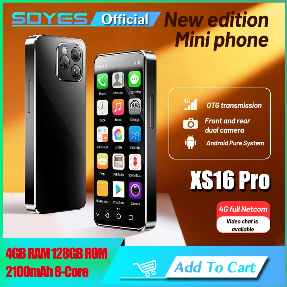 SOYES-Mini-Smartphone-com-Face-ID-XS16-Pro-4GB-de-RAM-128GB-de-ROM ...