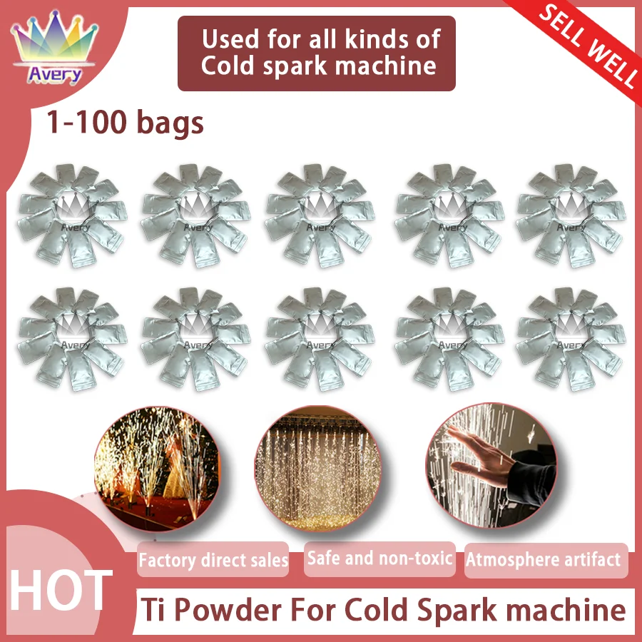1-100-Bag-Ti-Powder-Cold-Spark-Machine-Wedding-Party-Events-200g-Safe ...