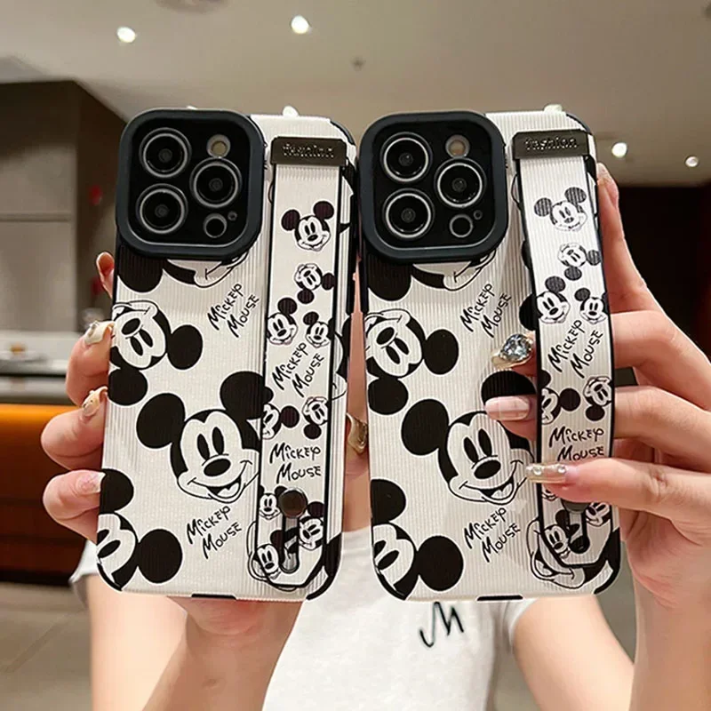 Cartoon-Mouse-Wrist-Strap-Holder-Case-for-iPhone-15-14-11-Pro-Max-13-12 ...