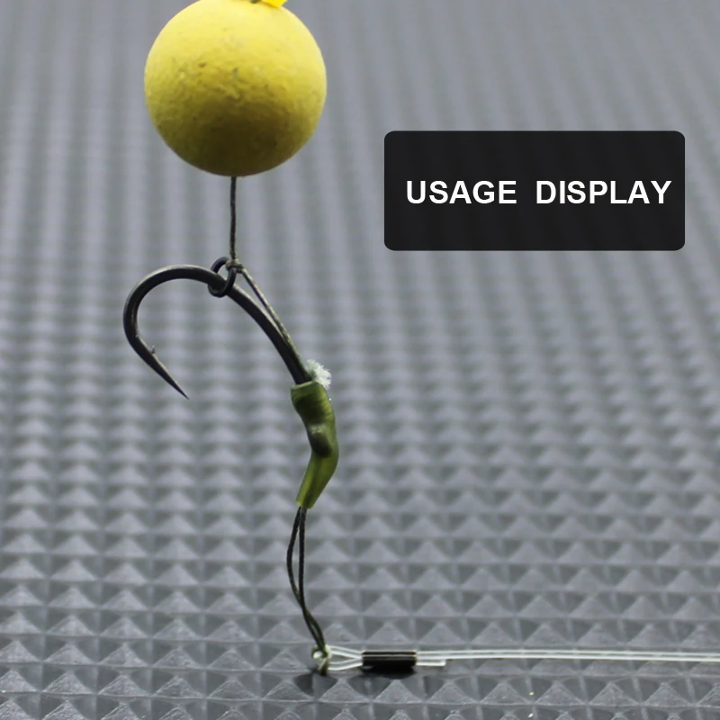 Carp Fishing Line Hair Rig Loop Rigs ready-tied Soft hook link sections ...