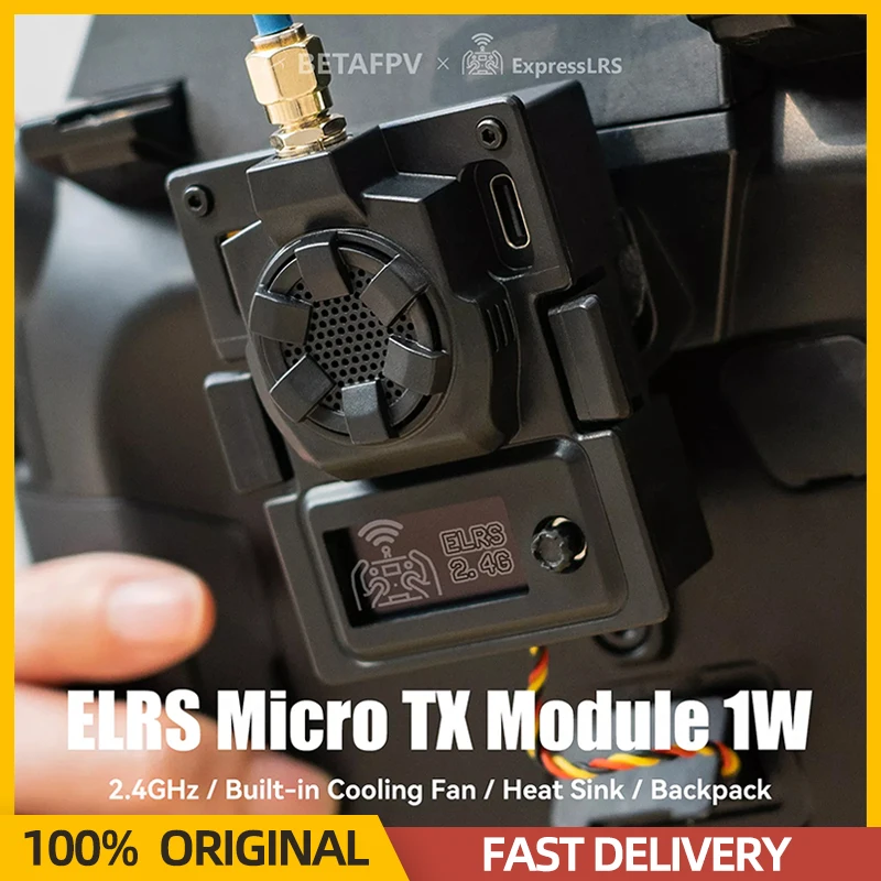 BETAFPV-ELRS-Micro-TX-Module-2-4G-1W-Backpack-Built-in-Cooling-Fan-Heat ...