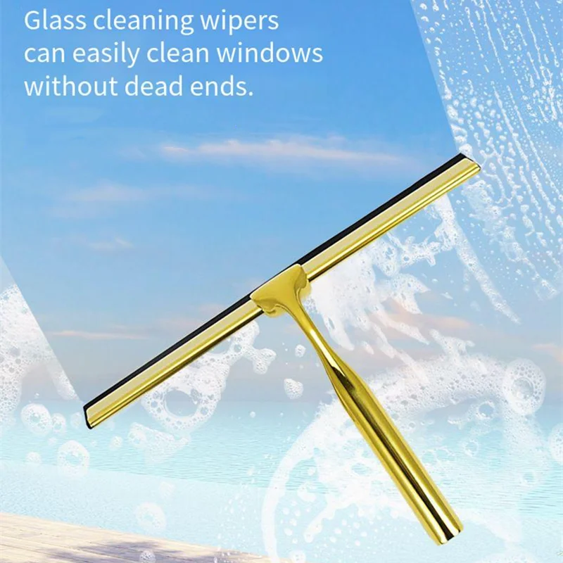 Glass-Cleaning-Tools-Gold-Glass-Wiper-Household-Stainless-Steel-Window ...