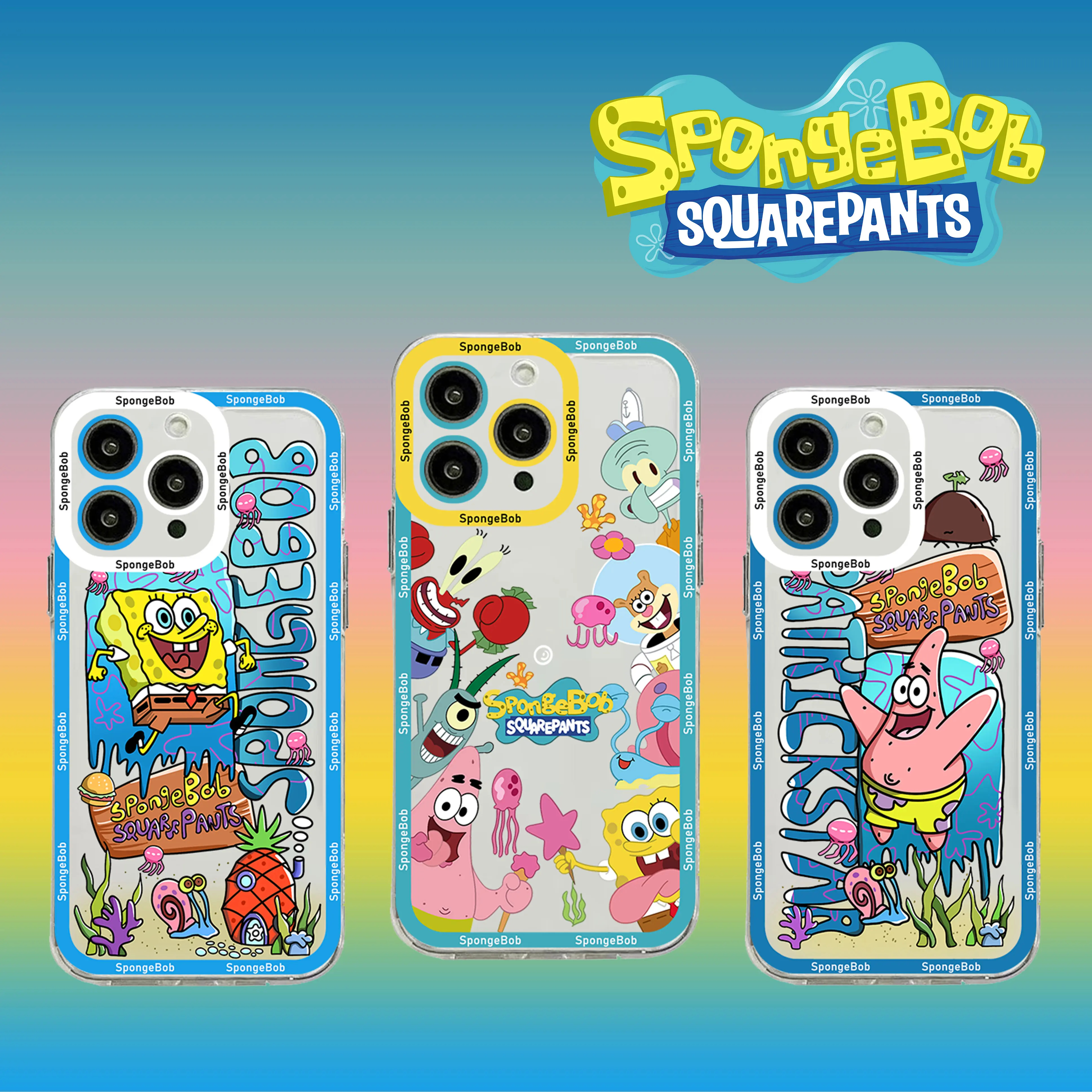 Animation-Cartoon-SpongeBobs-Patricks-Stars-Phone-Case-For-iPhone-15-14 ...