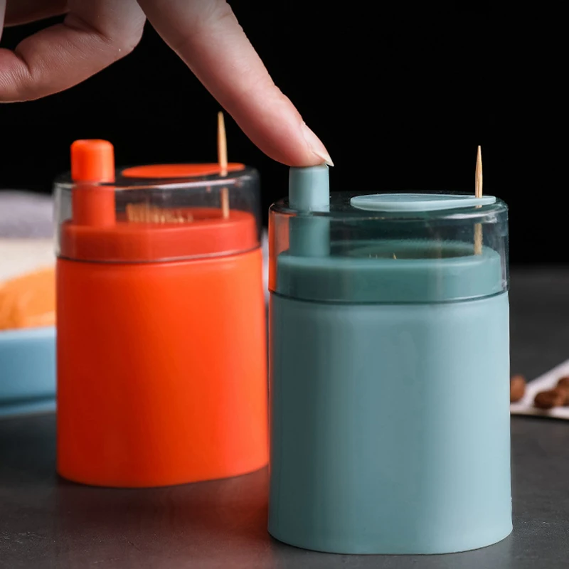 Toothpick Storage Box Automatic Toothpick Holder Dispenser Pop Up ...