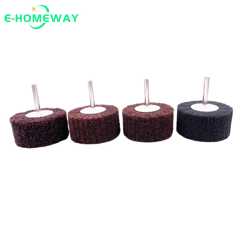 4Pcs Set Non-Woven Abrasive Buffing Wheel Drills - 120, 180, 320, 600 ...