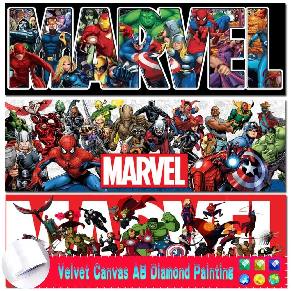 Diamond-Mosaic-Avengers-5D-AB-Velvet-Canvas-Diamond-Painting-Superhero ...