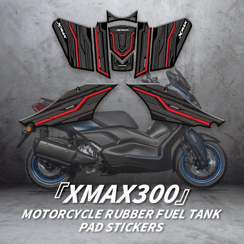 For-YAMAHA-XMAX300-2023-Years-Bike-Rubber-Gas-Pad-Decoration-And ...