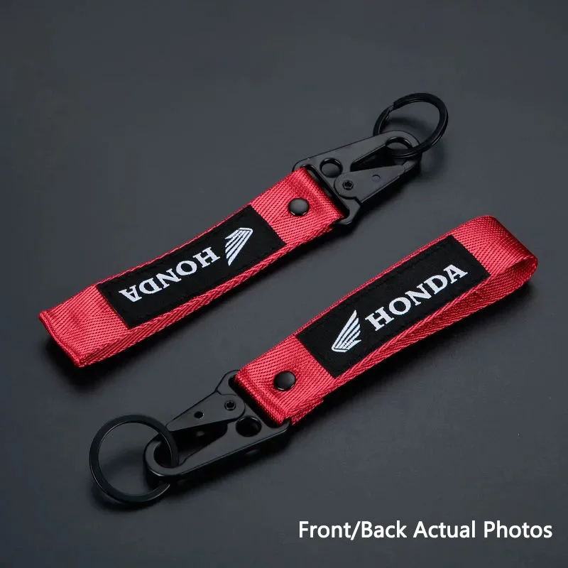Car Rope Keychain Leather Keychain Motorcycle Lanyard Key Ring For ...