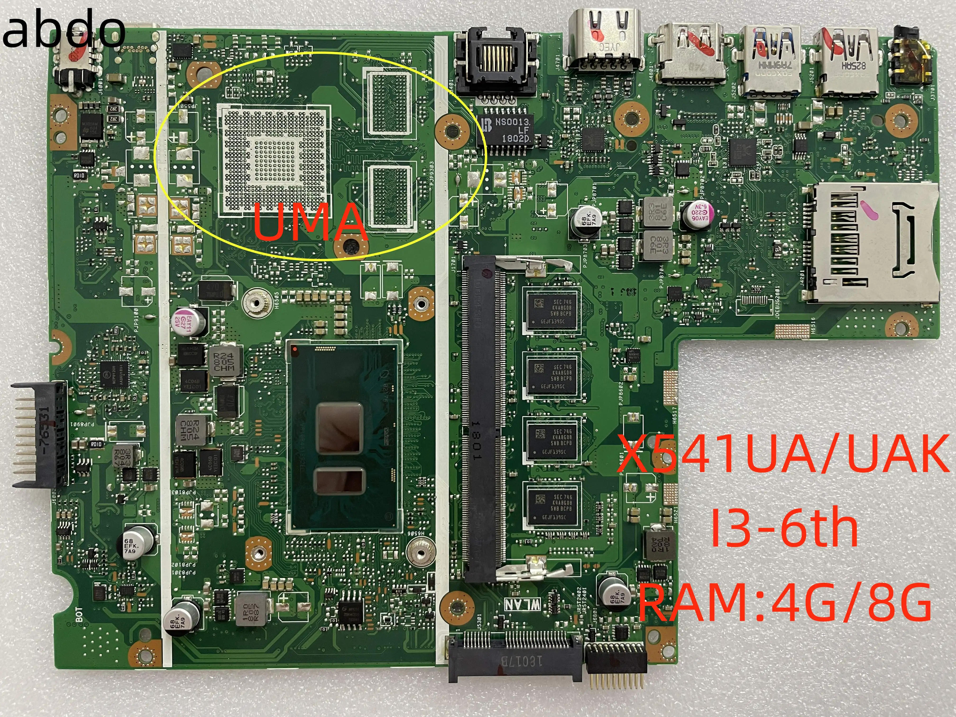 X541UAK-Motherboard-For-ASUS-X541UJ-X541UAK-X541U-F541U-A541U-X541UV ...