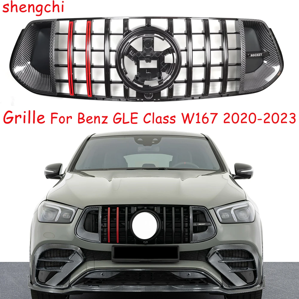 GLE-W167-GT-Grill-For-Mercedes-Benz-GLE-Class-V167-GLE350-GLE400-GLE450 ...