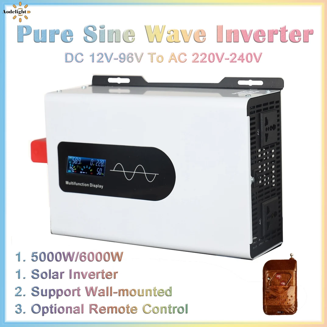 Pure-Sine-Wave-Inverter-12v-220v-5000W-6000W-Power-12V-24V-48V-60V-72V ...