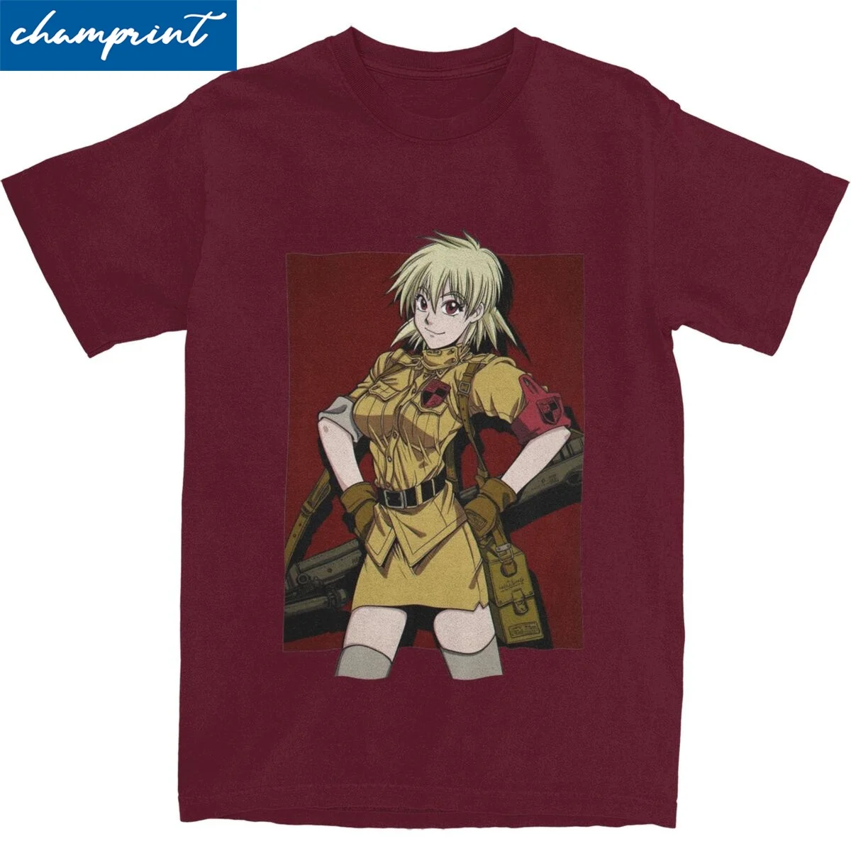 Hellsing-Anime-Seras-Victoria-T-Shirt-Men-Women-Funny-Cotton-Tees-Crew ...