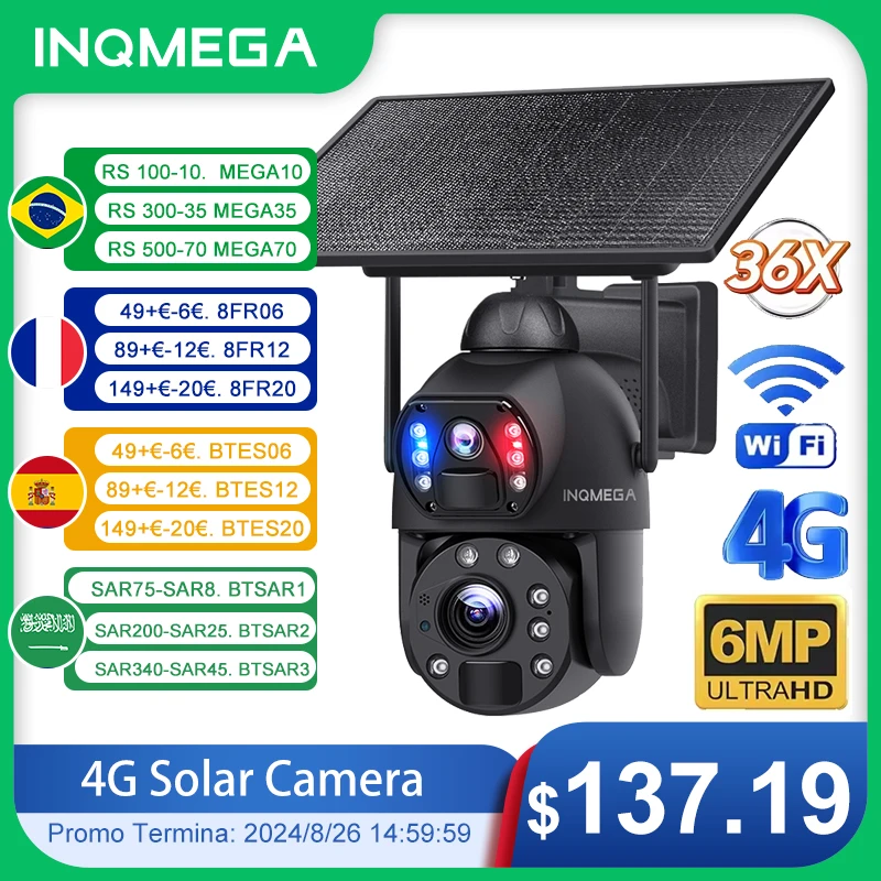 INQMEGA-6M-36x-Zoom-WiFi-Solar-Camera-4GSIM-Outdoor-Dual-PIR-Human ...