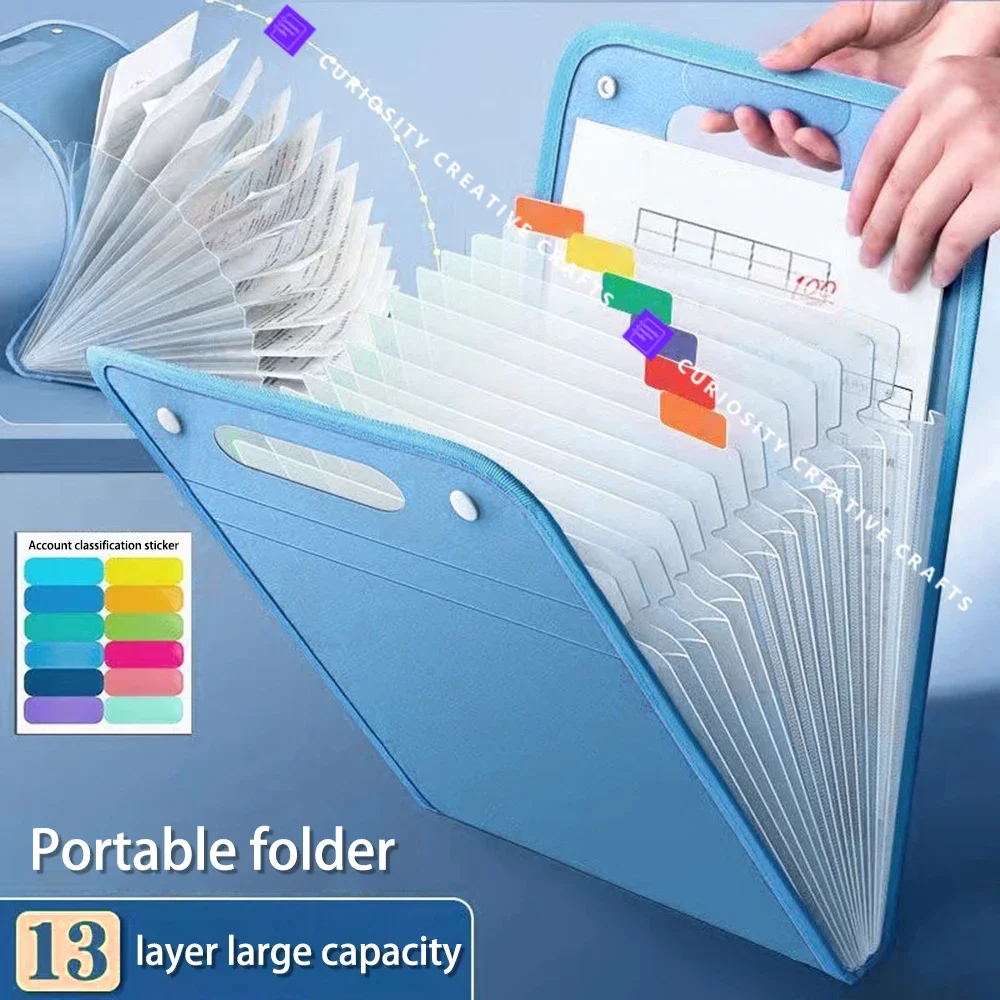 Portable-A4-File-Folders-Large-Capacity-Document-Organizer-Student ...
